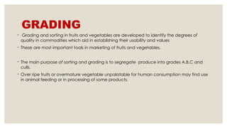 Post harvest management in horticultural crops | PPTX