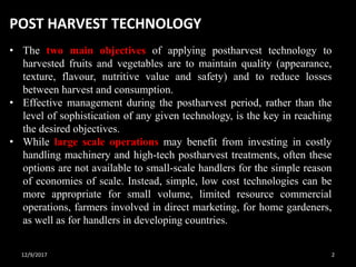 Post harvest handling and transportation | PPTX