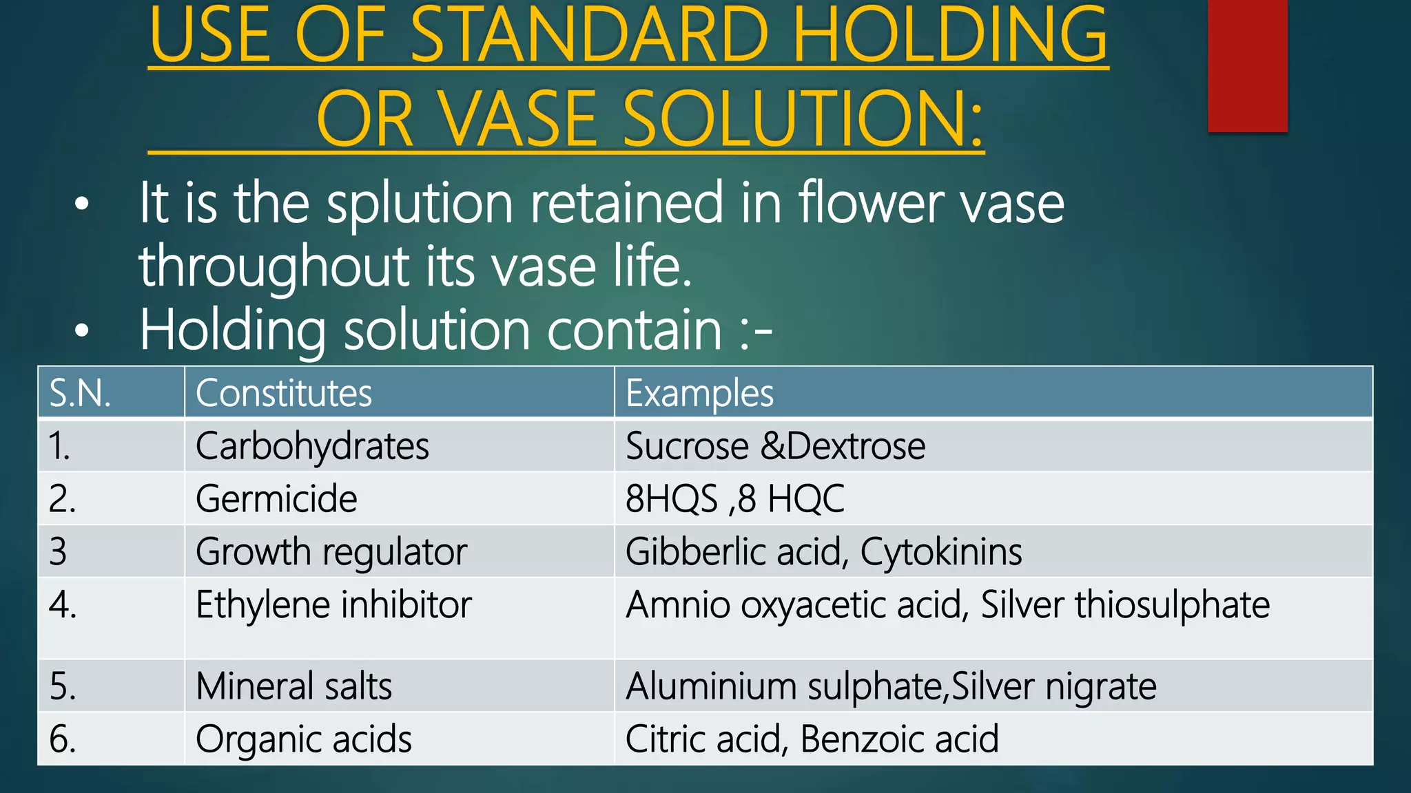 Post harvesting handling of flowers | PPTX