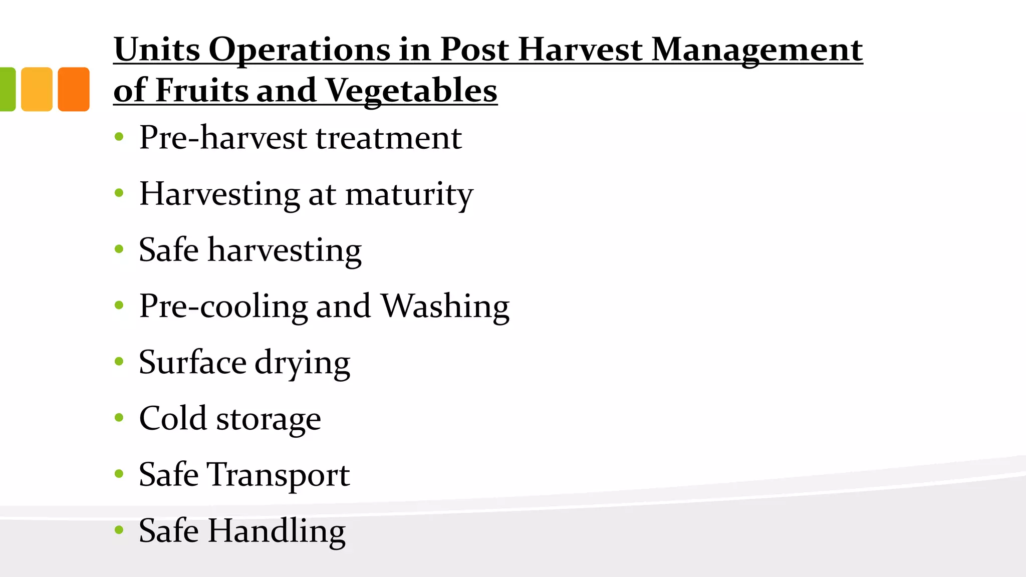 Post harvesting management | PPTX