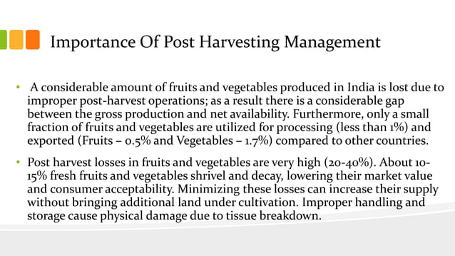 Post harvesting management | PPTX