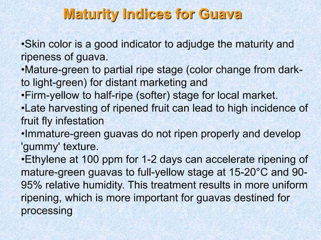 Post harvest management and value addition of guava | PPT | Herbs and ...