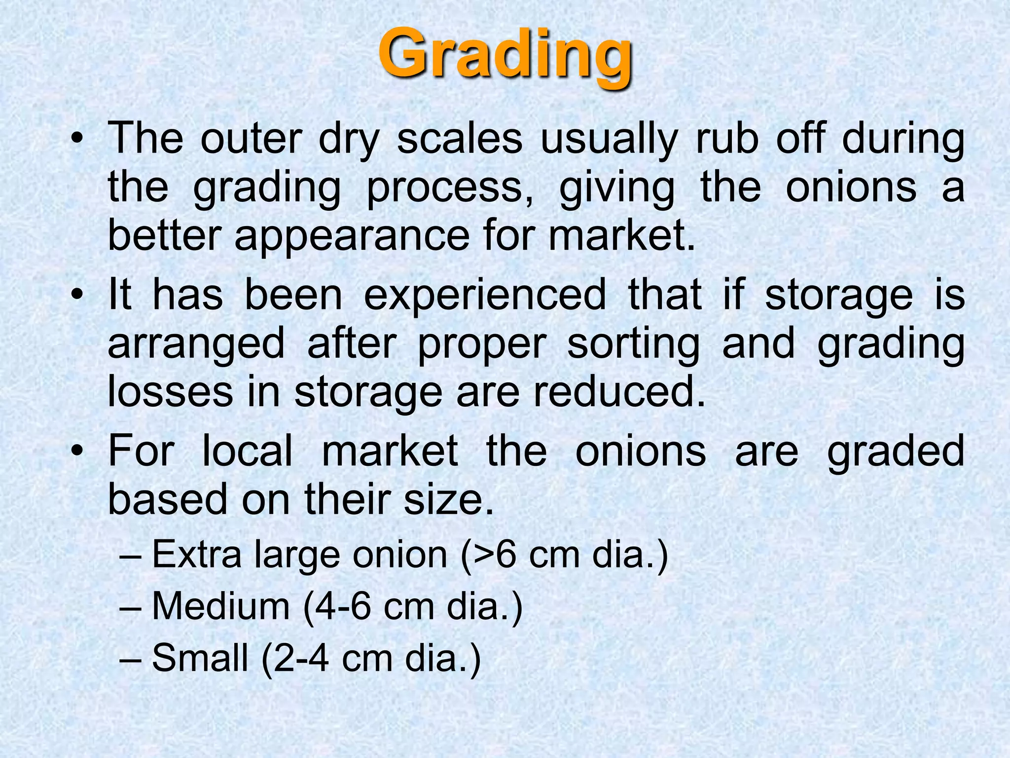 Post harvest management and value addition of onion | PPT