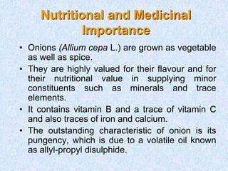 Post harvest management and value addition of onion | PPT