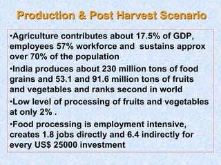 Post harvest management and value addition with special reference to ...
