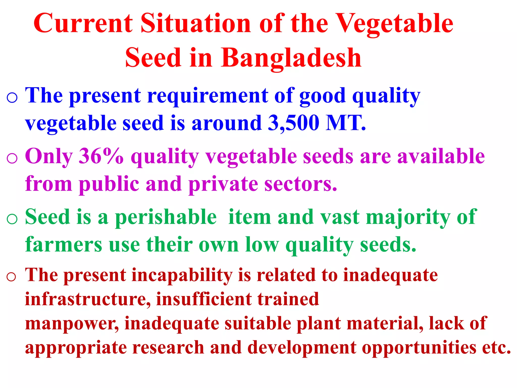 Pre and post harvest management techniques of some vegetable crops for ...