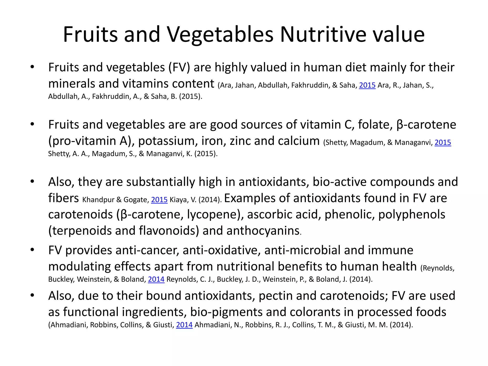 Post harvest management fruits and vegetables | PPTX