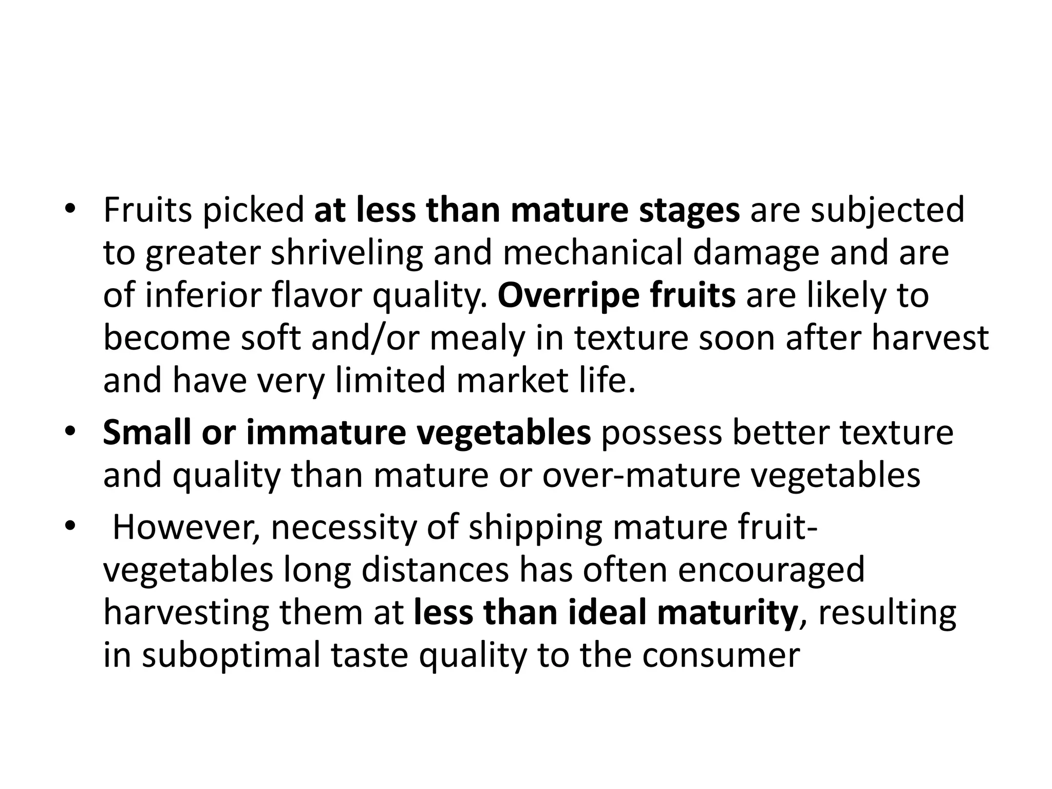 Postharvest Management of Fruits & Vegetables | PPTX