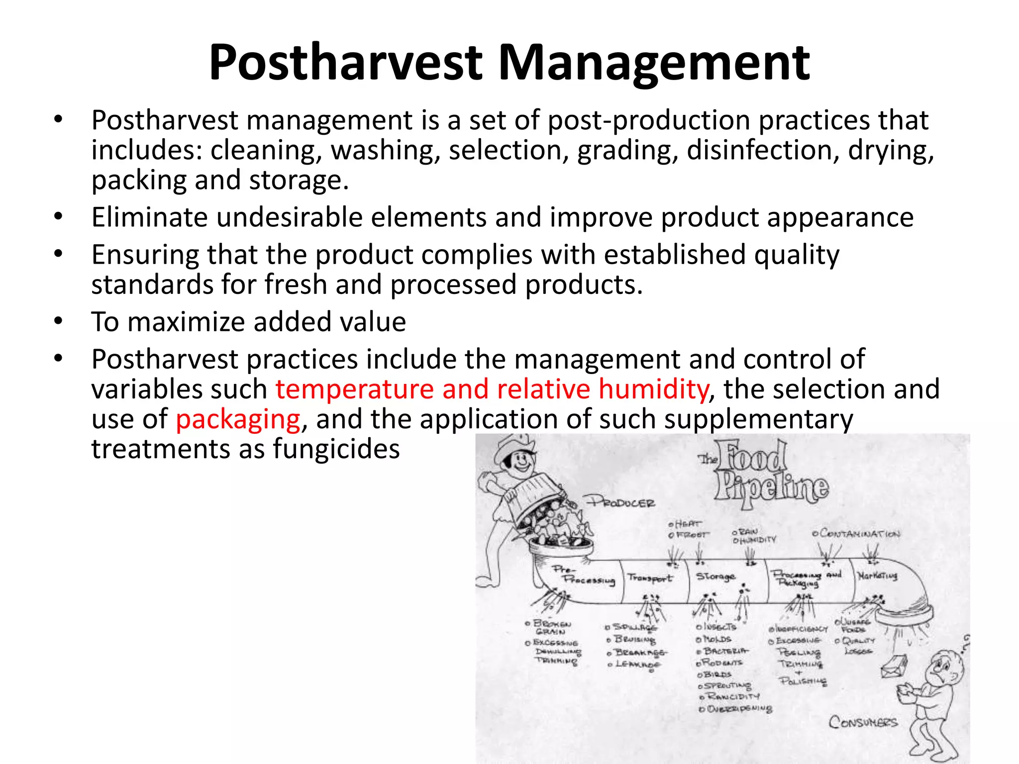 Post-Harvest Managment | PPTX