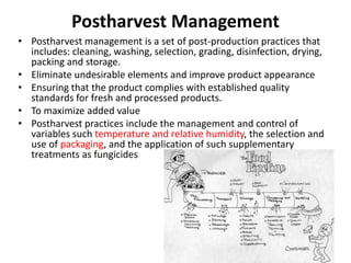 Post-Harvest Managment | PPTX