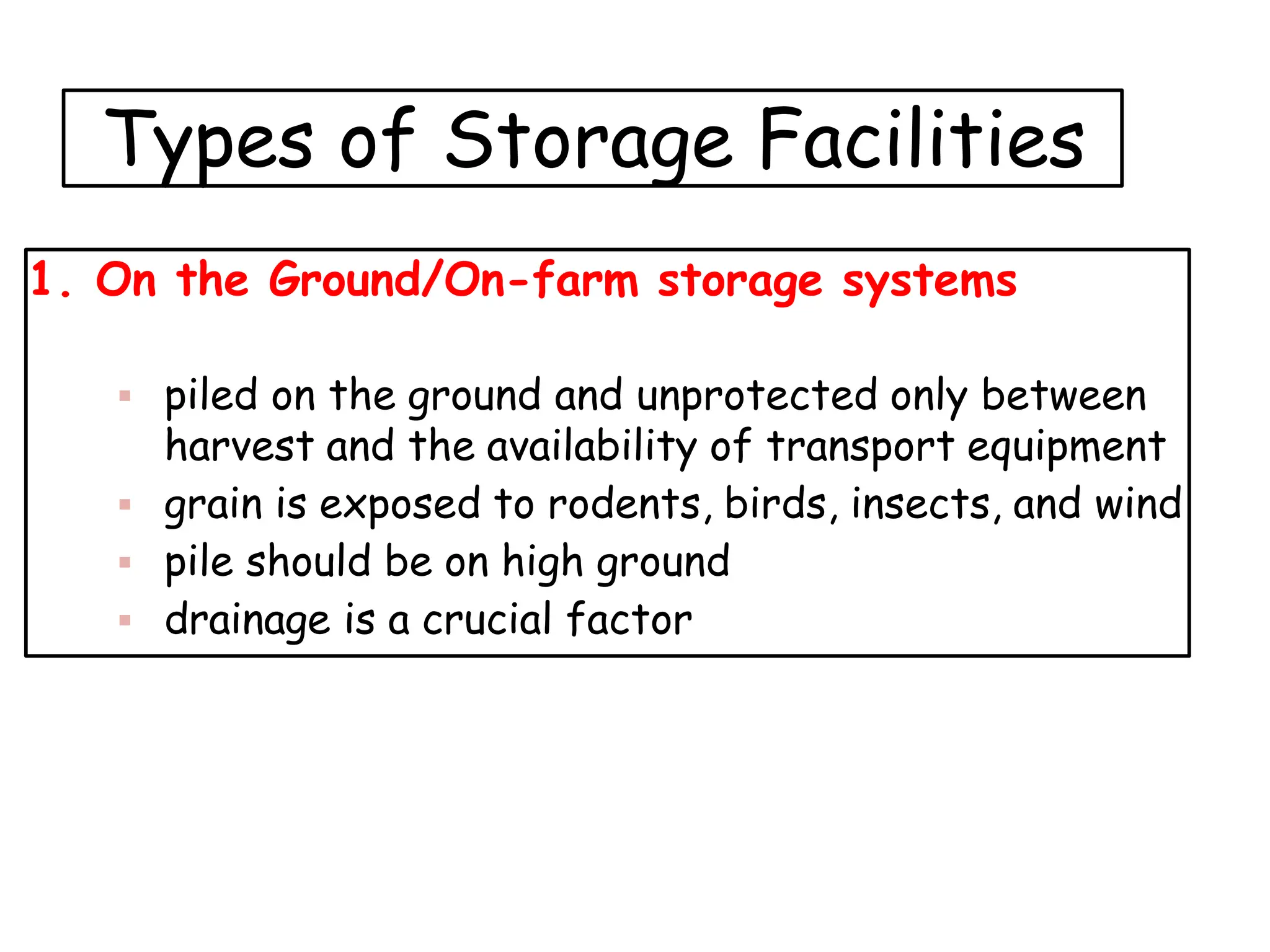 POSTHARVEST TECHNOLOGY STORAGE OF AGRICULTURAL PRODUCEpptx | PPT