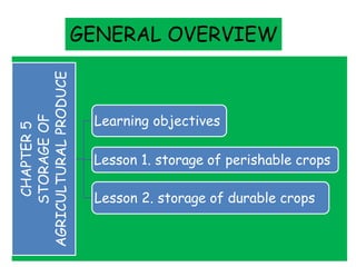 POSTHARVEST TECHNOLOGY STORAGE OF AGRICULTURAL PRODUCEpptx | PPTX