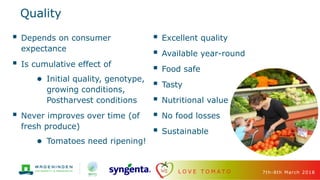 Postharvest Technology in Tomatoes | PPTX