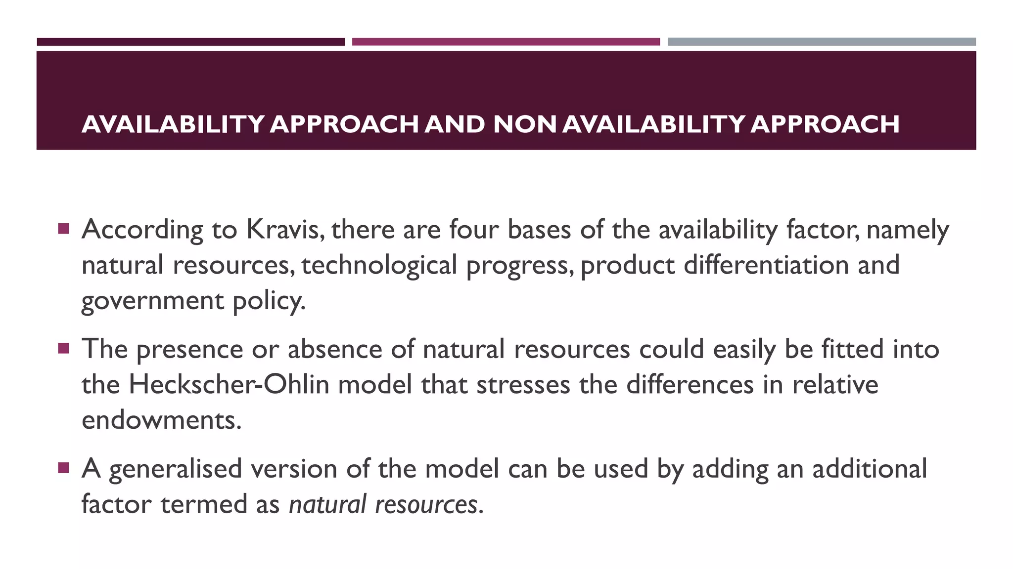 Post Heckscher Ohlin Theories | PDF
