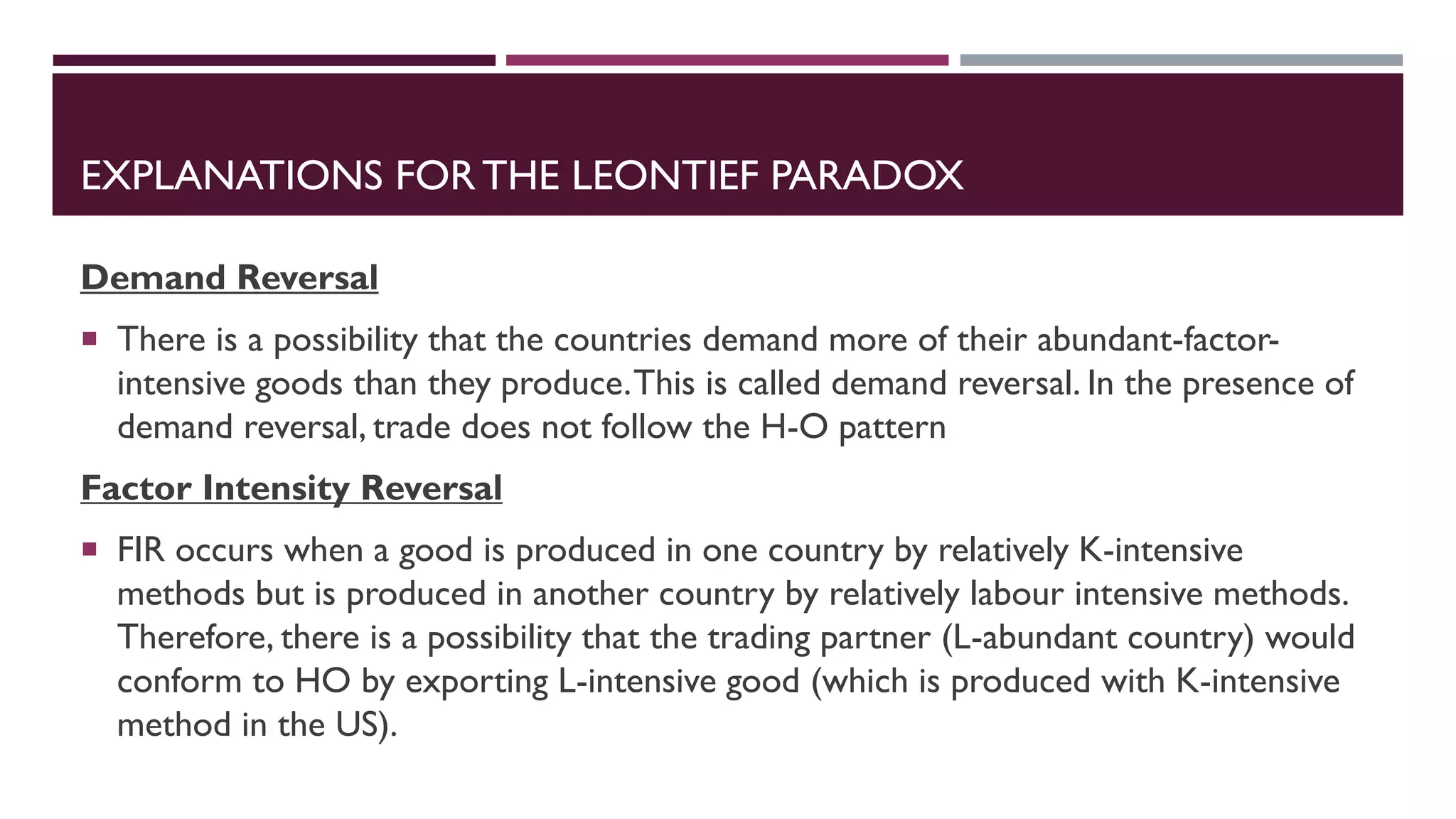 Post Heckscher Ohlin Theories | PDF