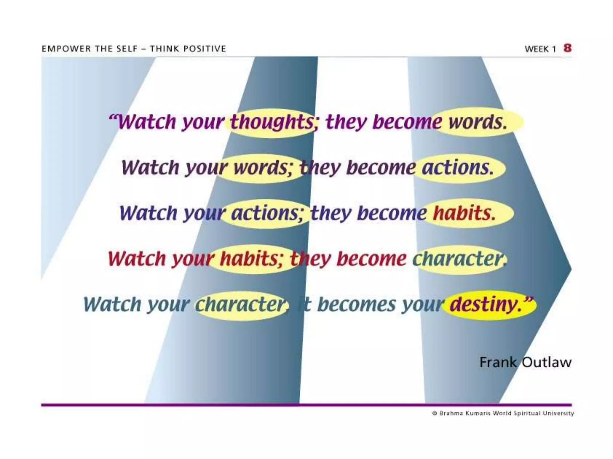 Positive thinking - self empowerment | PPT