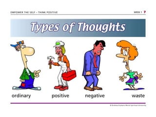 Positive thinking - self empowerment | PPT | Mental Health | Diseases ...
