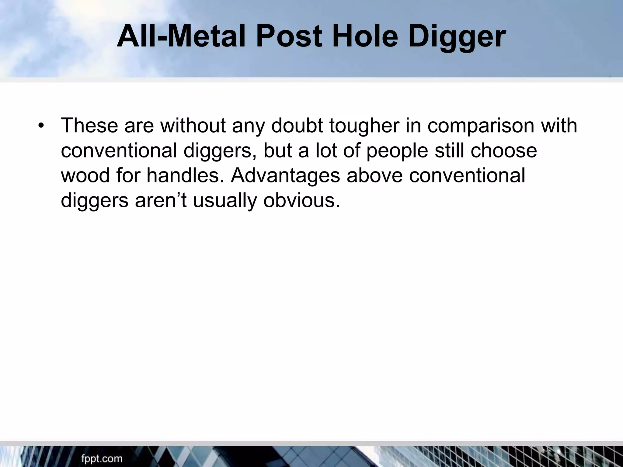 The Post hole diggers | PPTX