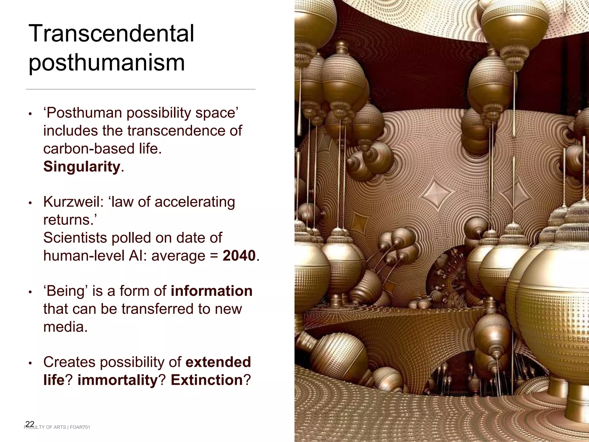 Posthumanism: Lecture for FOAR 701: 'Research Paradigms' | PPTX