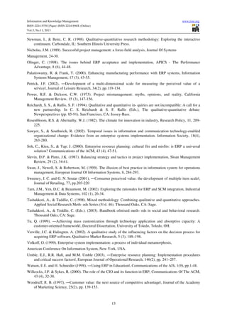 Post implementation performance evaluation of enterprise resource planning in saudi arabian ...