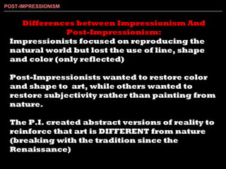 Post impressionism | PPT