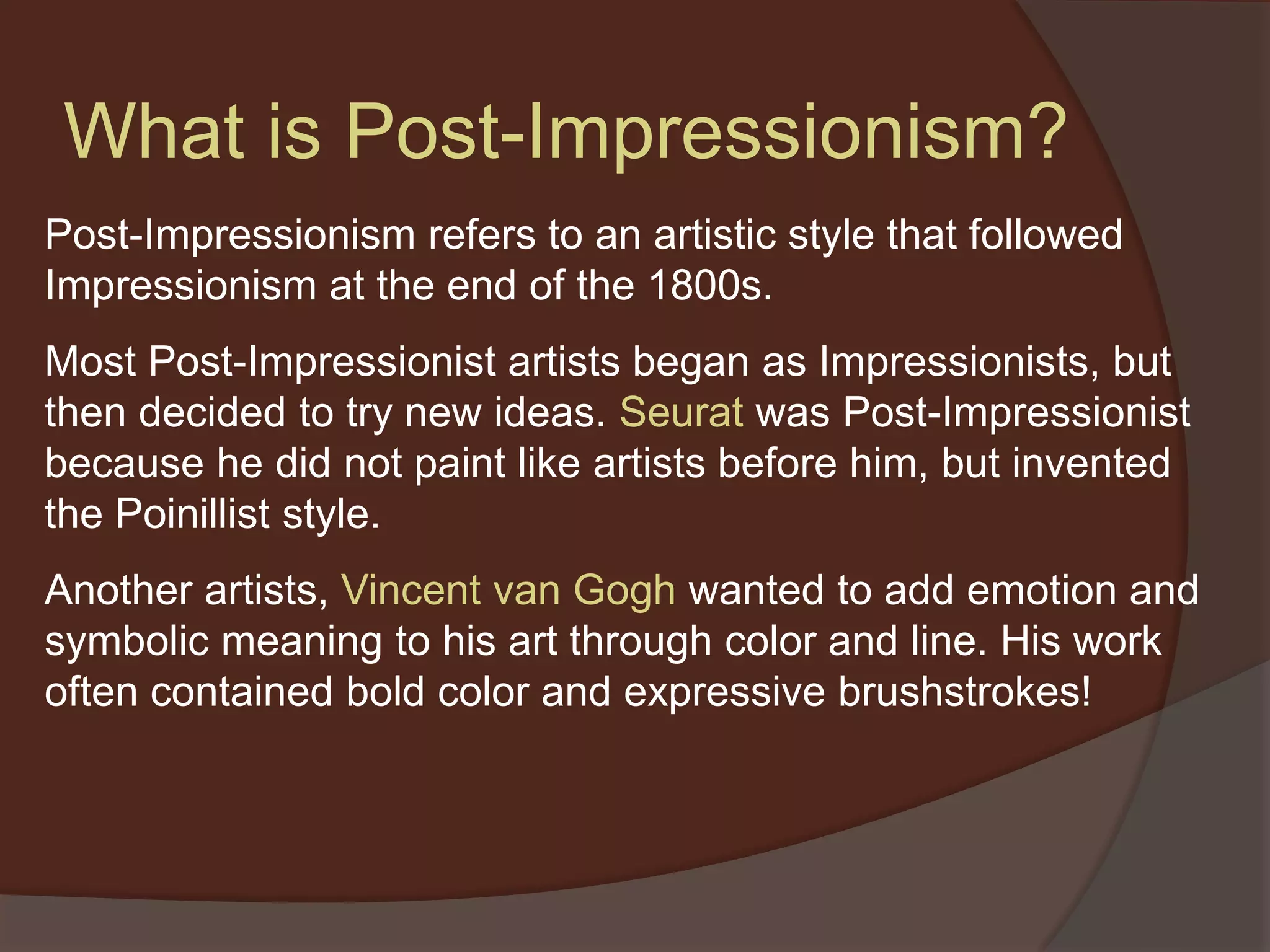 Post Impressionism new.ppt