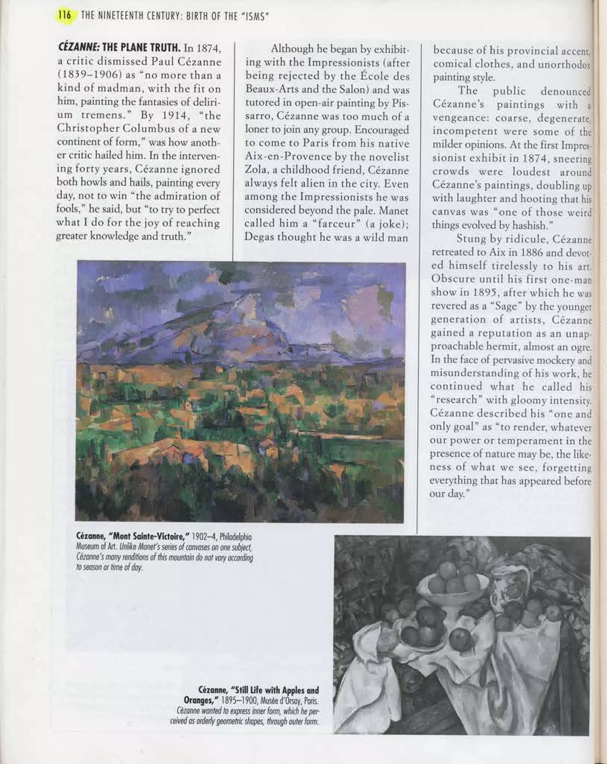 Post impressionismarthistoryassignment | PDF