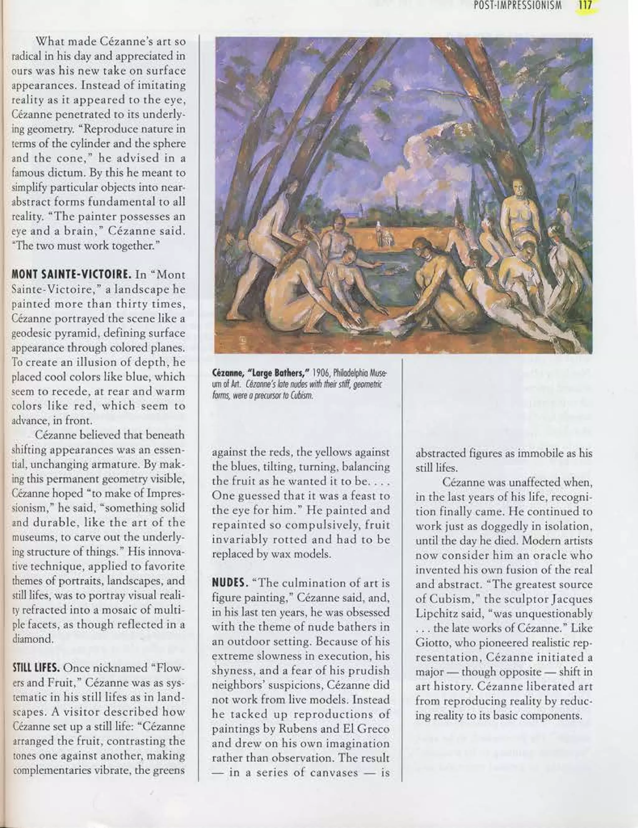 Post impressionismarthistoryassignment | PDF