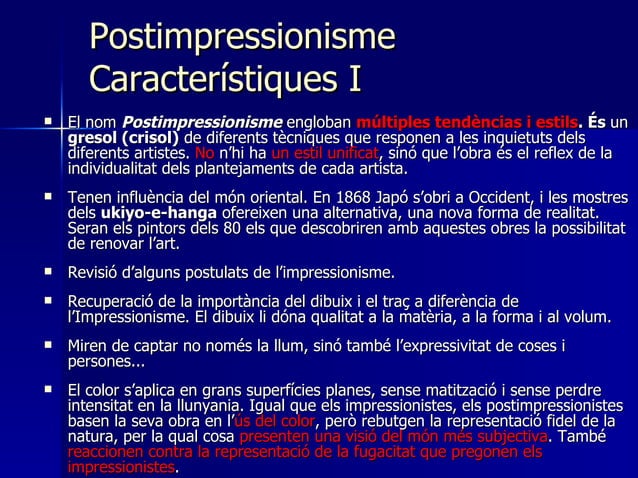 Postimpressionisme | PPT