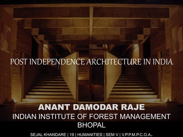 Post Independence architecture in India | PPTX | Houses | Real Estate