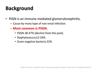 Post infectious glomerulonephritis, PIGN | PPTX