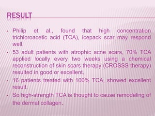Acne scar presentation | PPTX
