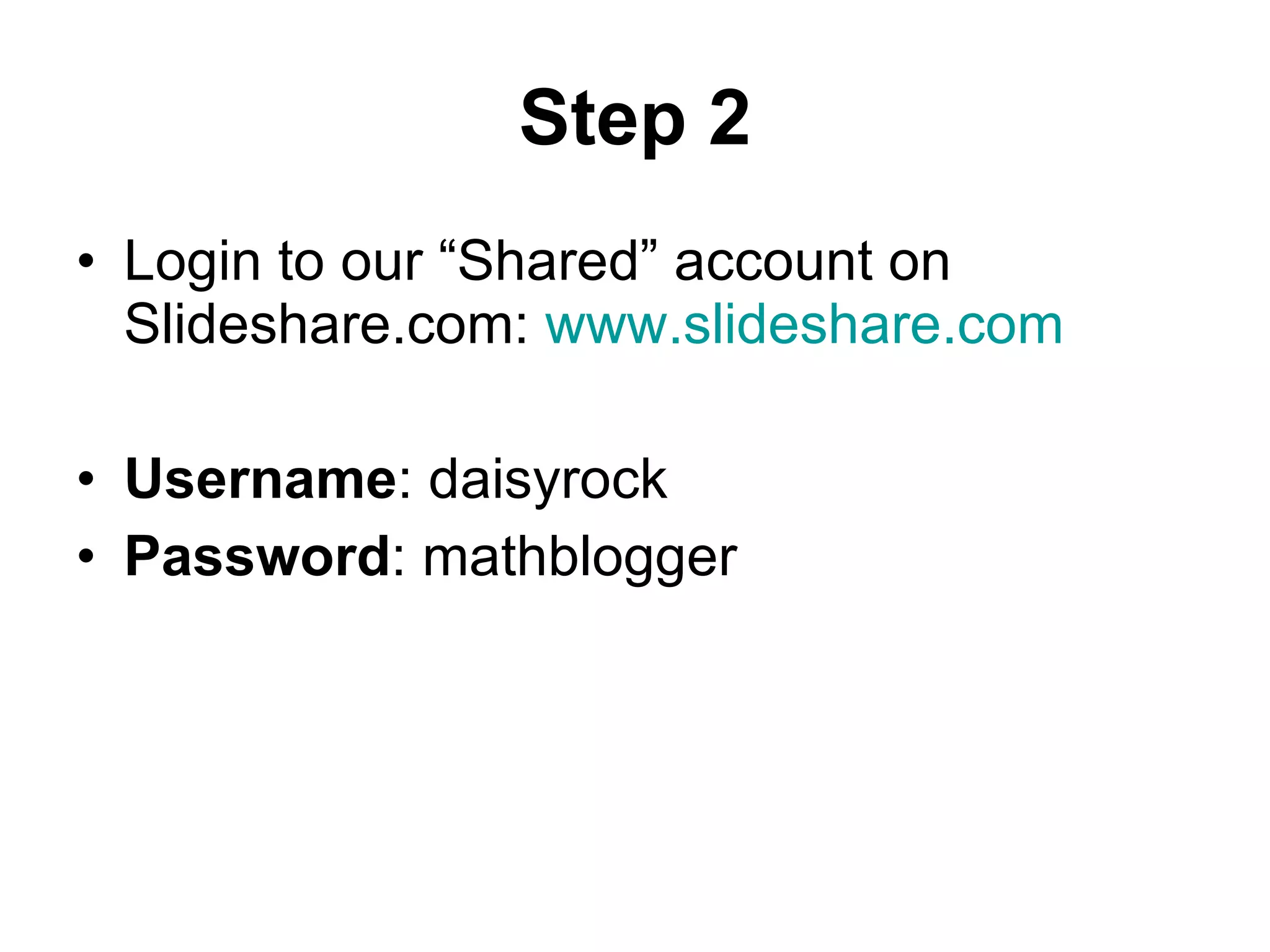 Posting To Slide Share | PPT