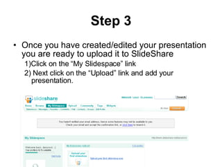 Posting To Slide Share | PPT | Technology & Computing