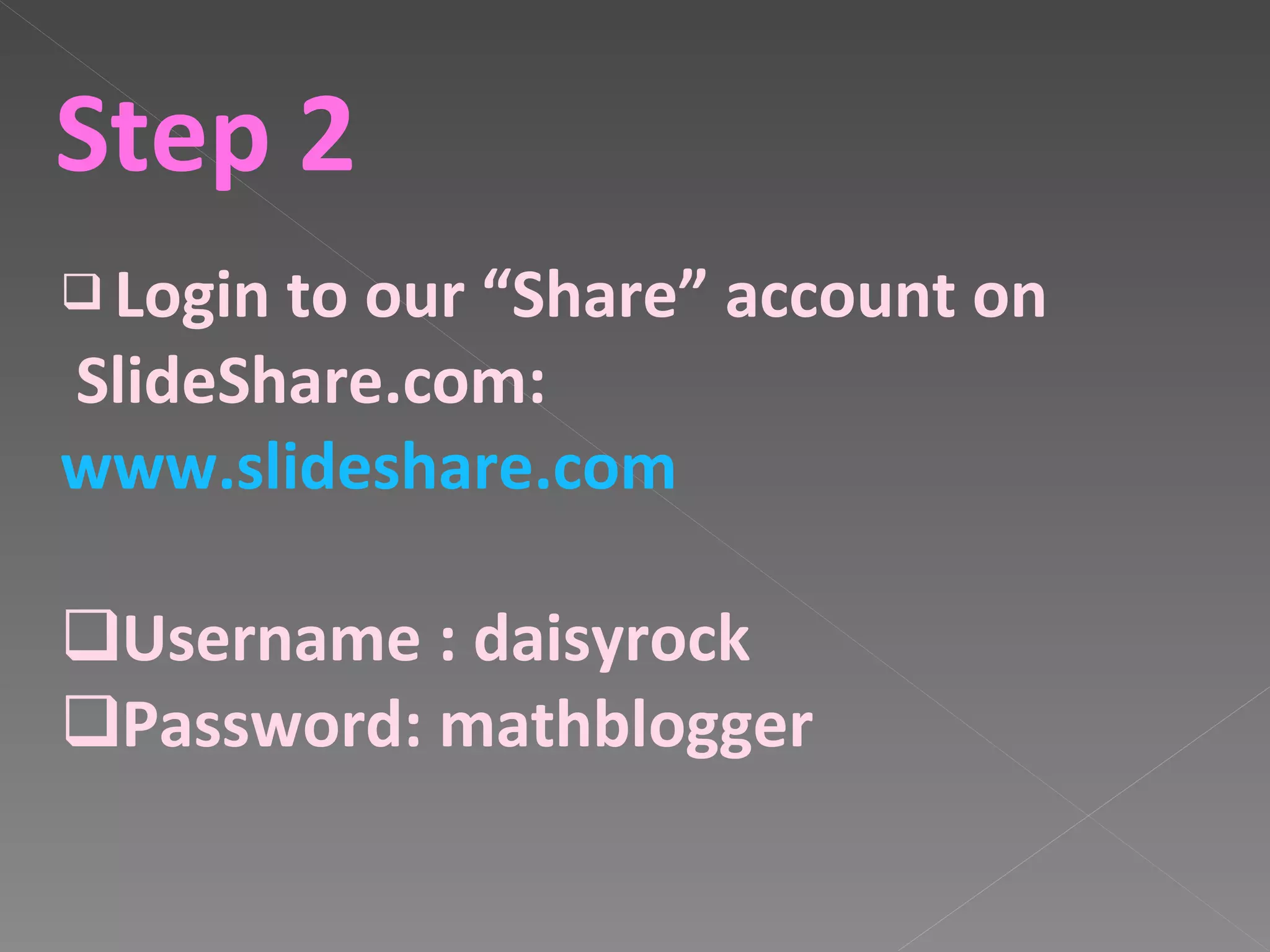 Posting To Slide Share | PPT