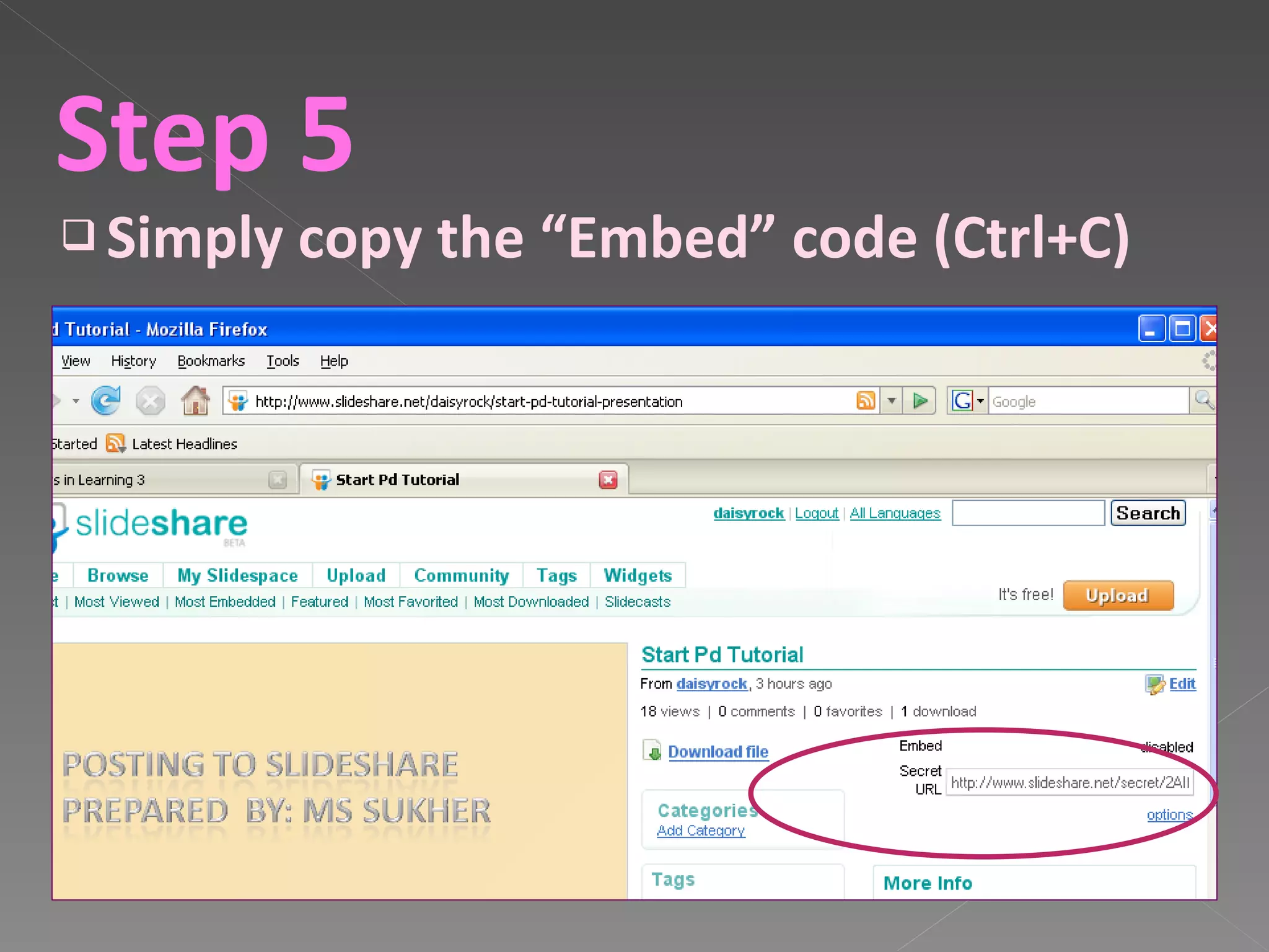 Posting To Slide Share | PPT