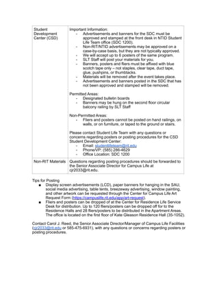 RIT Posting procedures | PDF