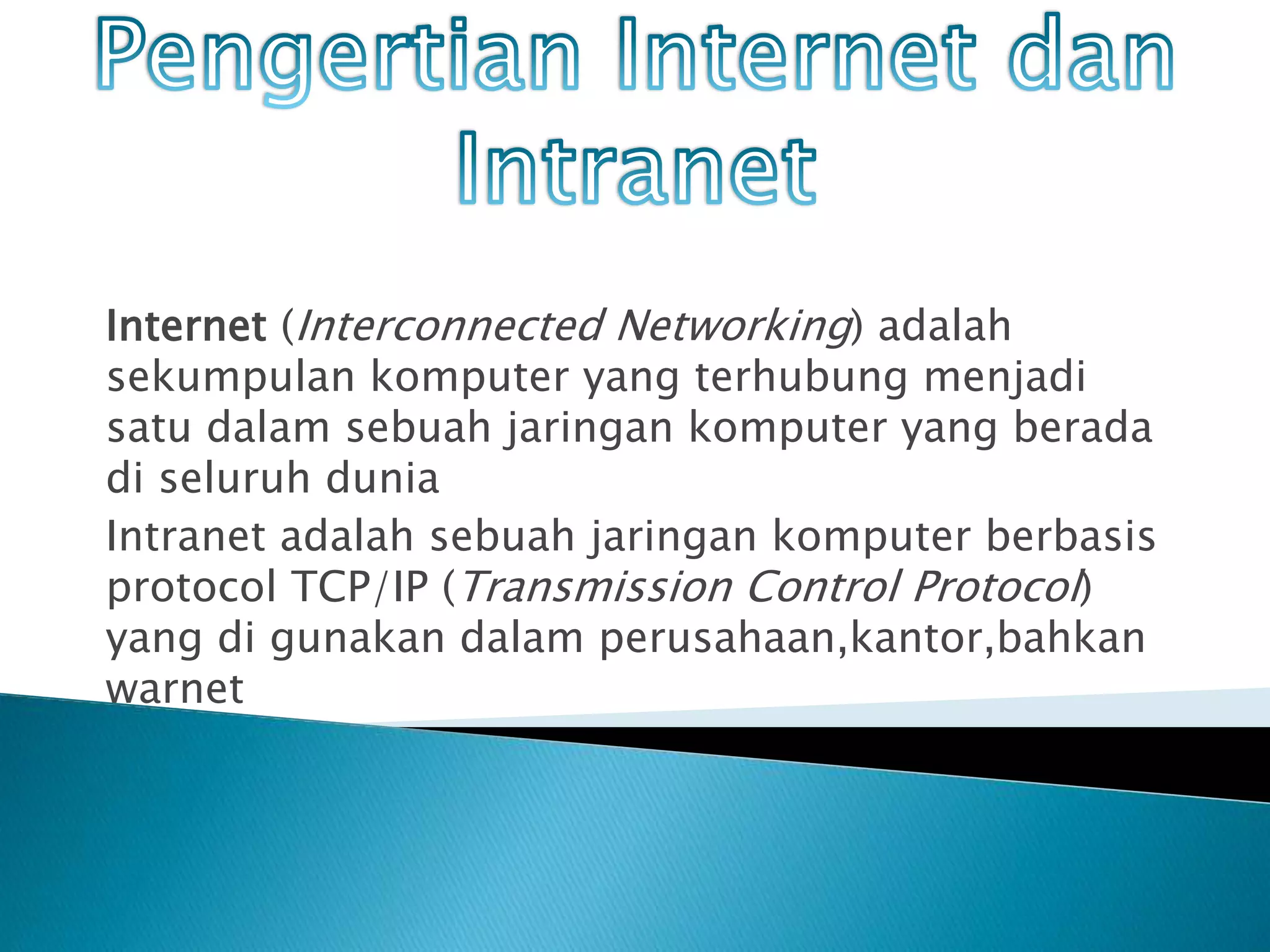 Dasar-Dasar Internet | PPT
