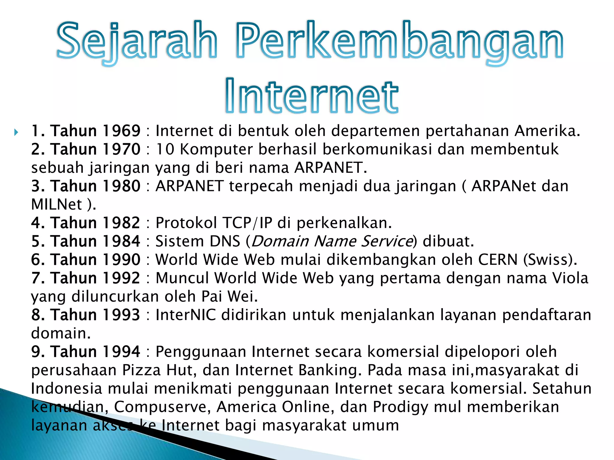 Dasar-Dasar Internet | PPT