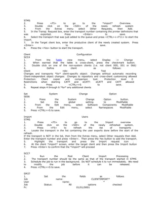 Post installation steps for ecc 5.0 | DOC