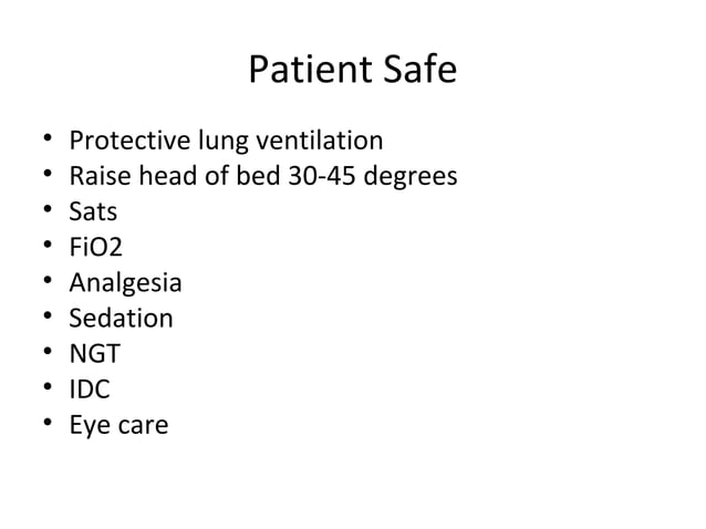 Post-Intubation Management | PPT