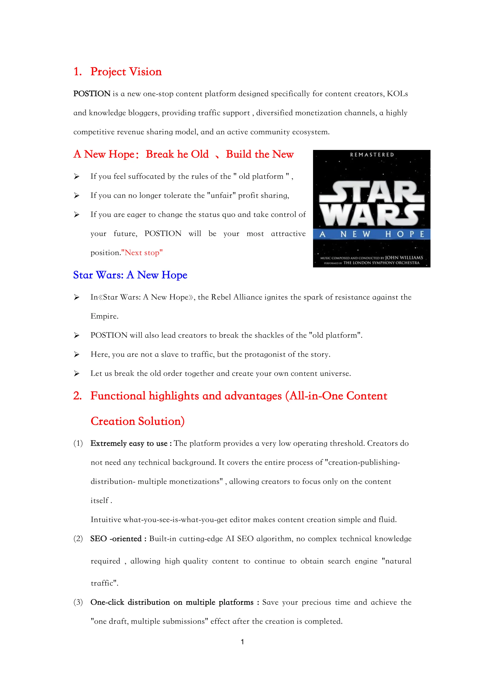 Postion - All-in-one content creation solution | PDF
