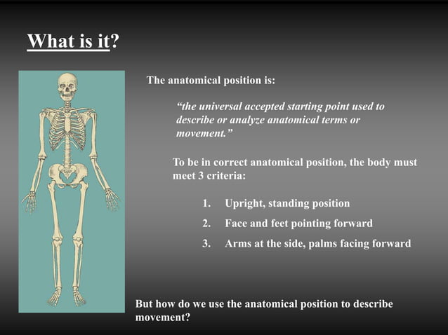 Anatomical Postion and plane (Biomechanics) | PPT