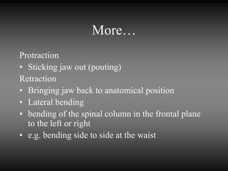 Anatomical Postion and plane (Biomechanics) | PPT