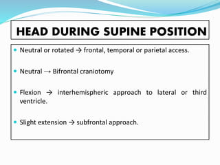 Postioning in Cranial Surgery | PPTX