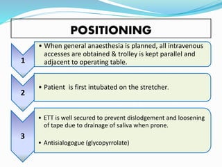 Postioning in Cranial Surgery | PPTX