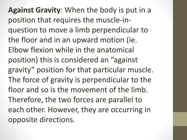 Positions Related To Gravity | PPTX