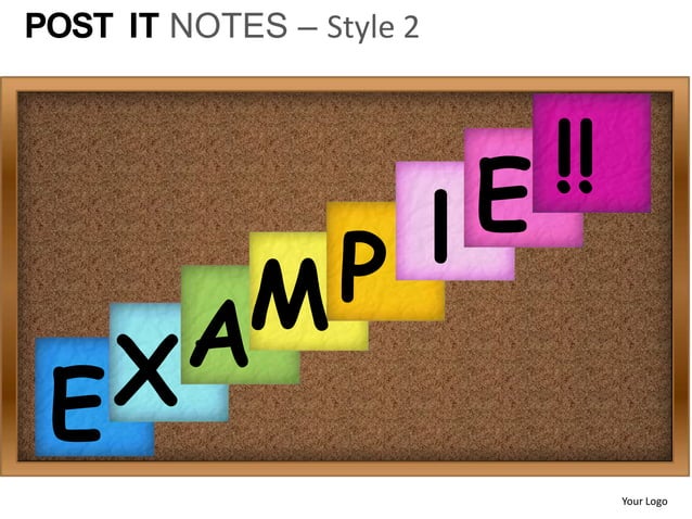 Post it notes style 2 powerpoint presentation templates | PPT