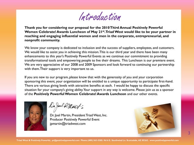 Postively Powerful Sponsor Invitation | PDF