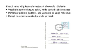 Postkaardi kujundamine | PPTX